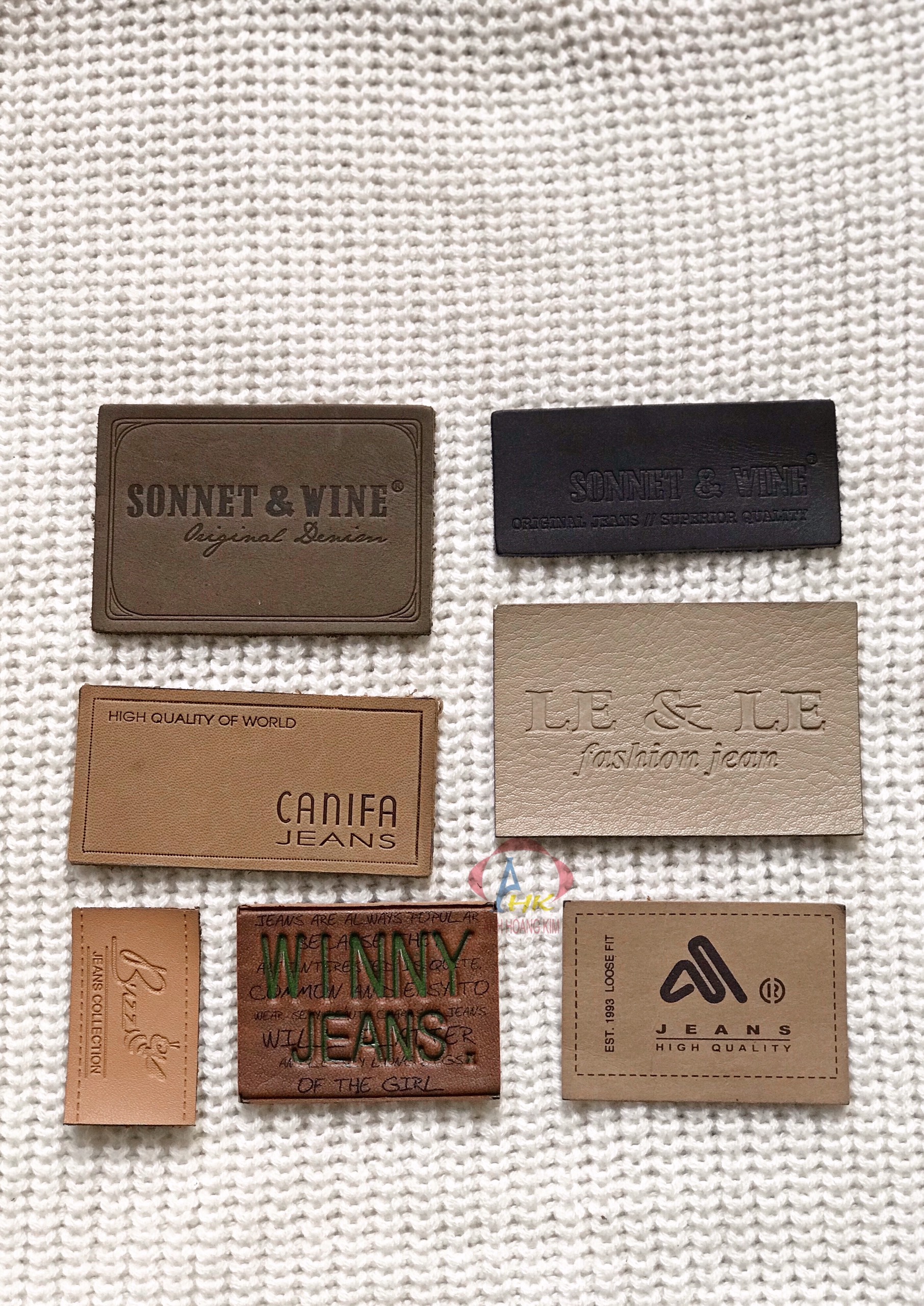 Leather Labels Collection - Anh Hoang Kim Label Co.,Ltd